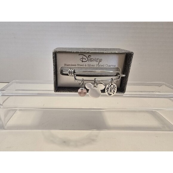 Disney | Jewelry | Disney Bangle Bracelet Mickey Mouse Never Stop ...